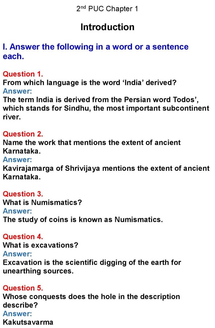 2nd PUC History Chapter 1 - EasyLearnNow