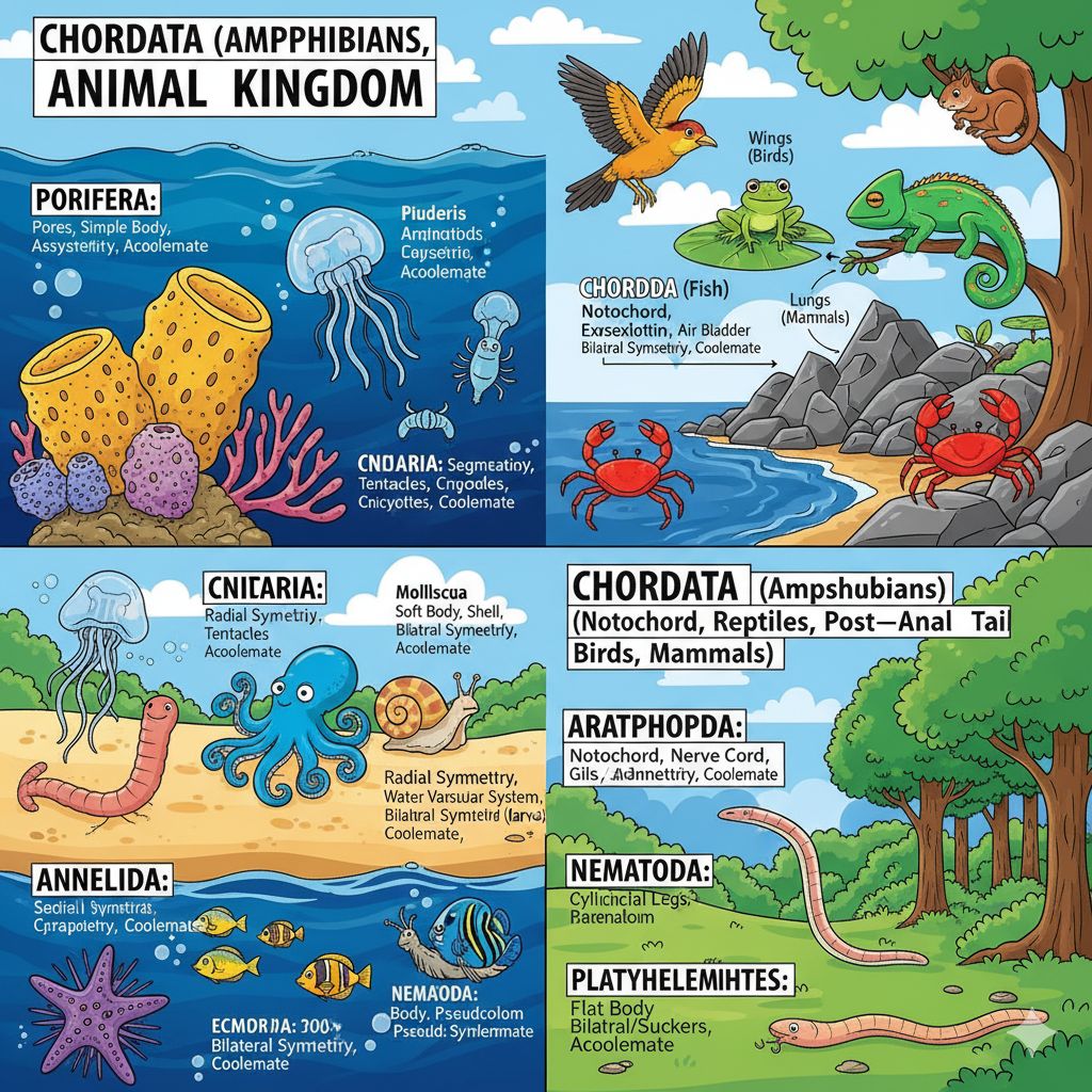 1st PUC Biology Chapter 4 : Animal Kingdom | EasyLearnNow